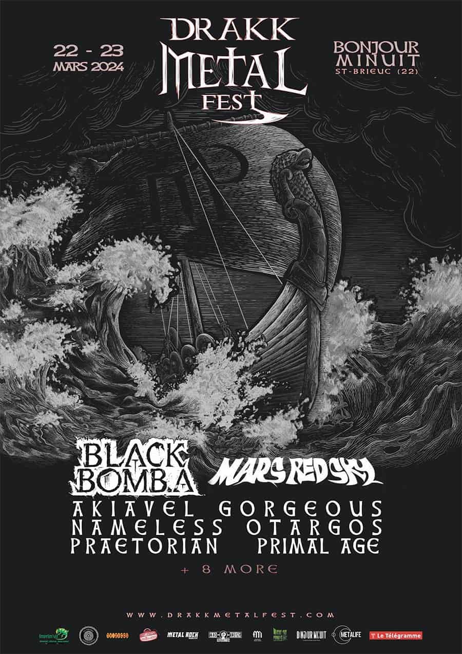 Première annonce, Première affiche - Drakk Metal Fest